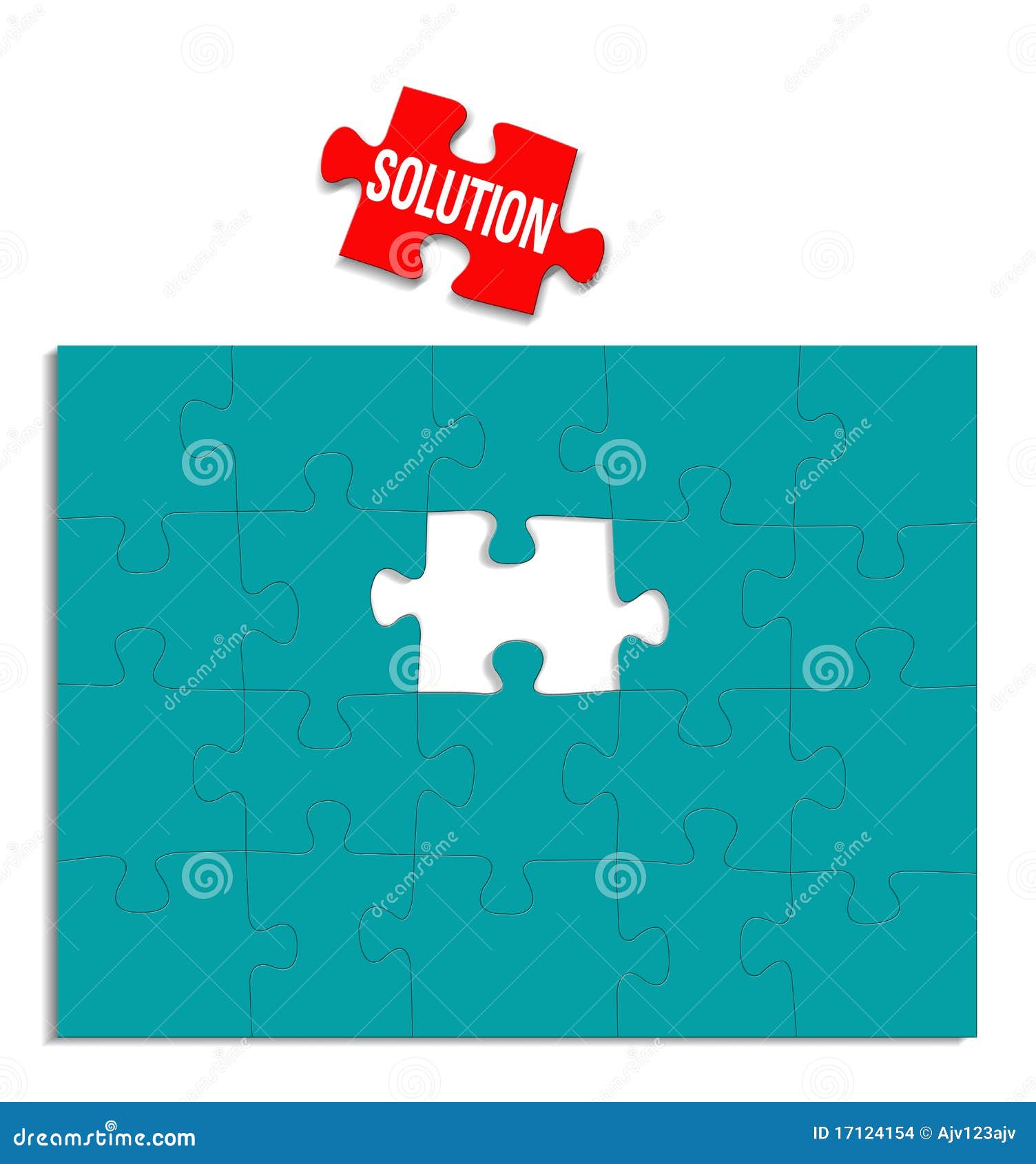 Solution Puzzle Brain Storming Stock Illustration - Illustration of ...