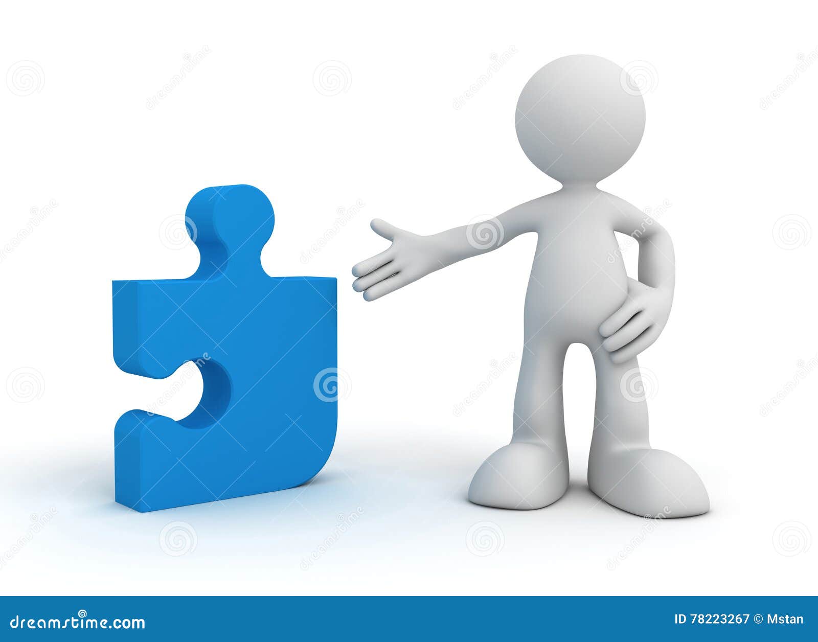 Solution Puzzle 3d Illustration Stock Illustration - Illustration of ...