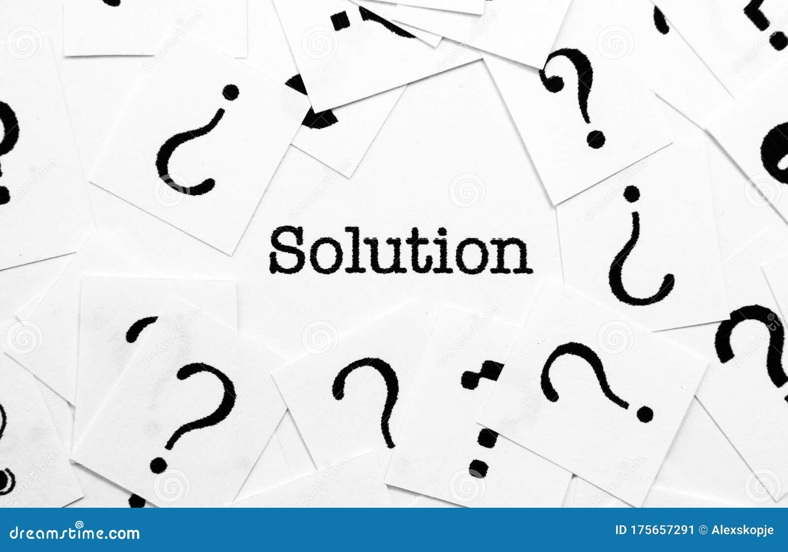 Solution and question mark stock image. Image of marks - 175657291