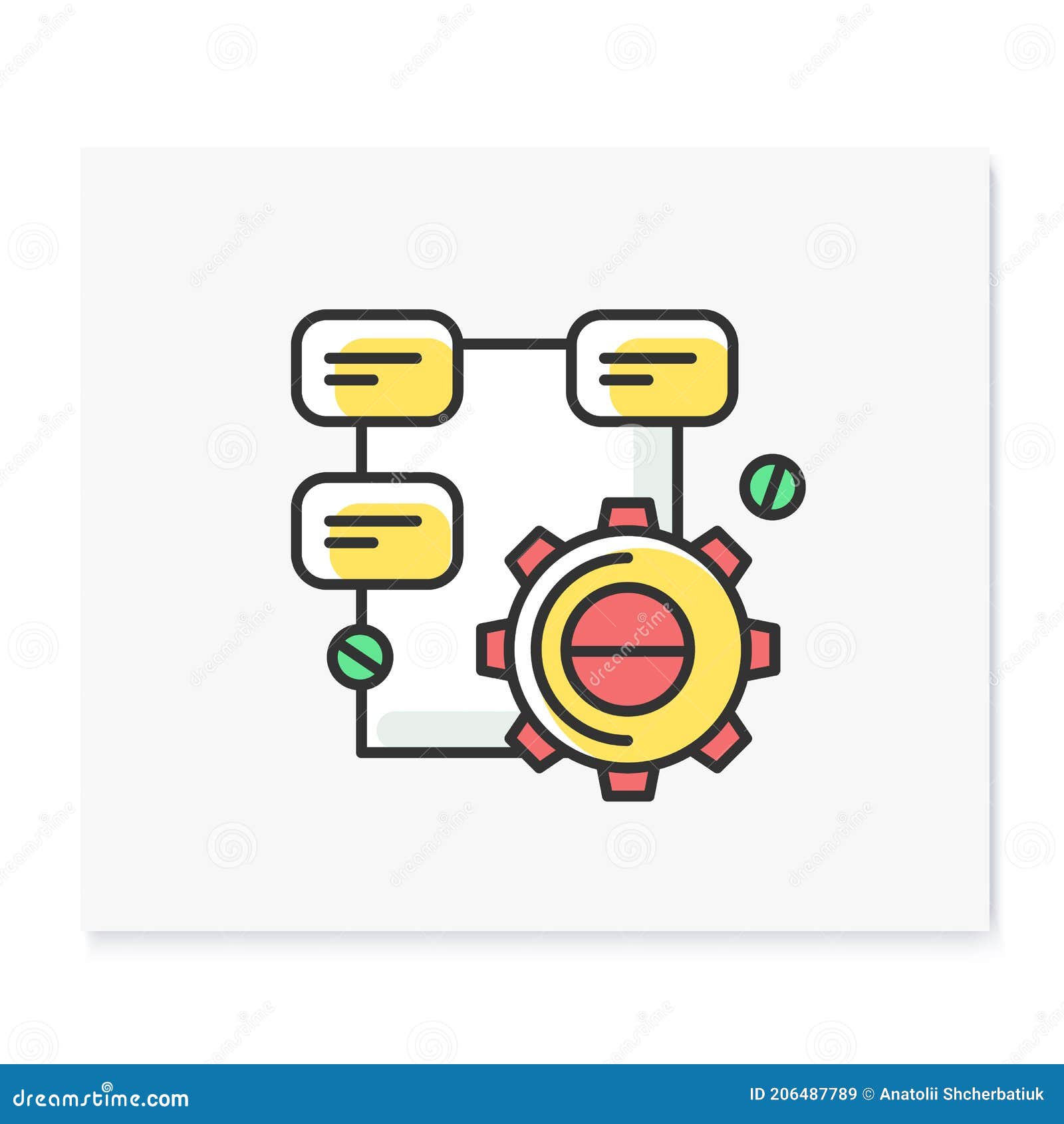 Solution Research Color Icon Stock Illustration - Illustration of ...