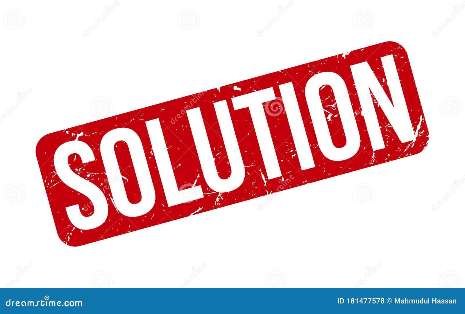 Solution Rubber Stamp. Red Solution Rubber Grunge Stamp Seal Vector ...
