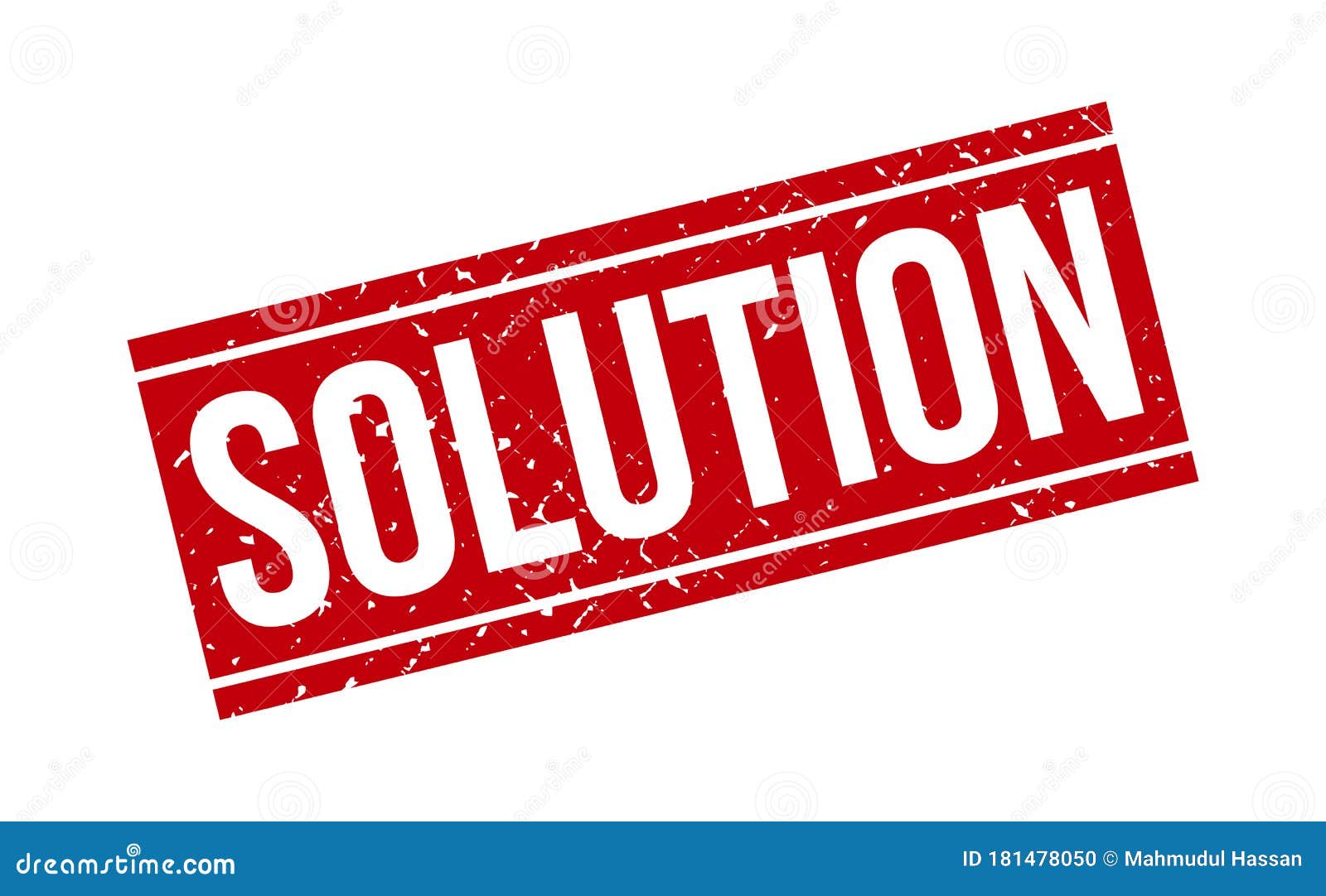 Solution Rubber Stamp. Red Solution Rubber Grunge Stamp Seal Vector ...