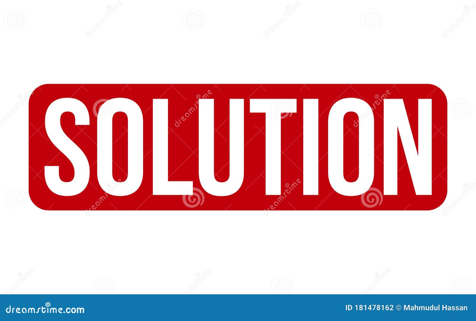 Solution Rubber Stamp. Red Solution Rubber Grunge Stamp Seal Vector ...