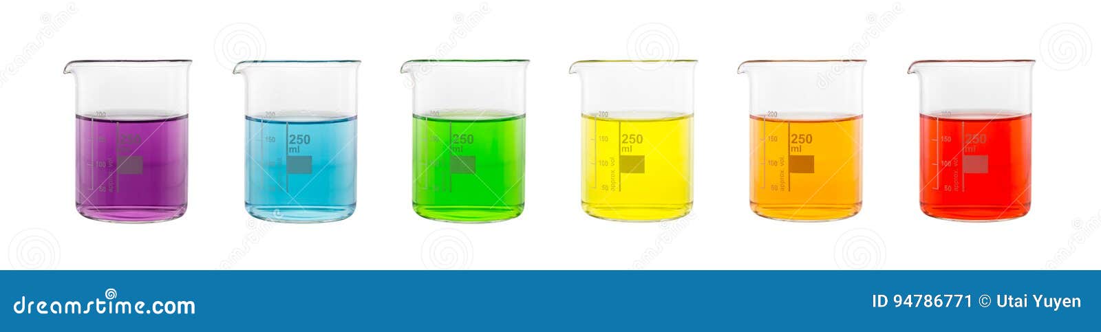 Solution Sample in Glass Beaker Stock Image - Image of instrument ...