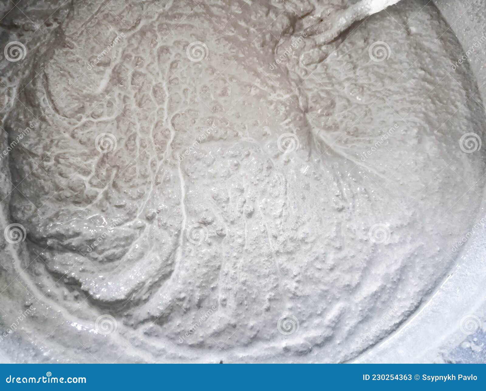 Screed Is Mixed In A Mason Trough With A Mortar Stirrer Royalty-Free ...