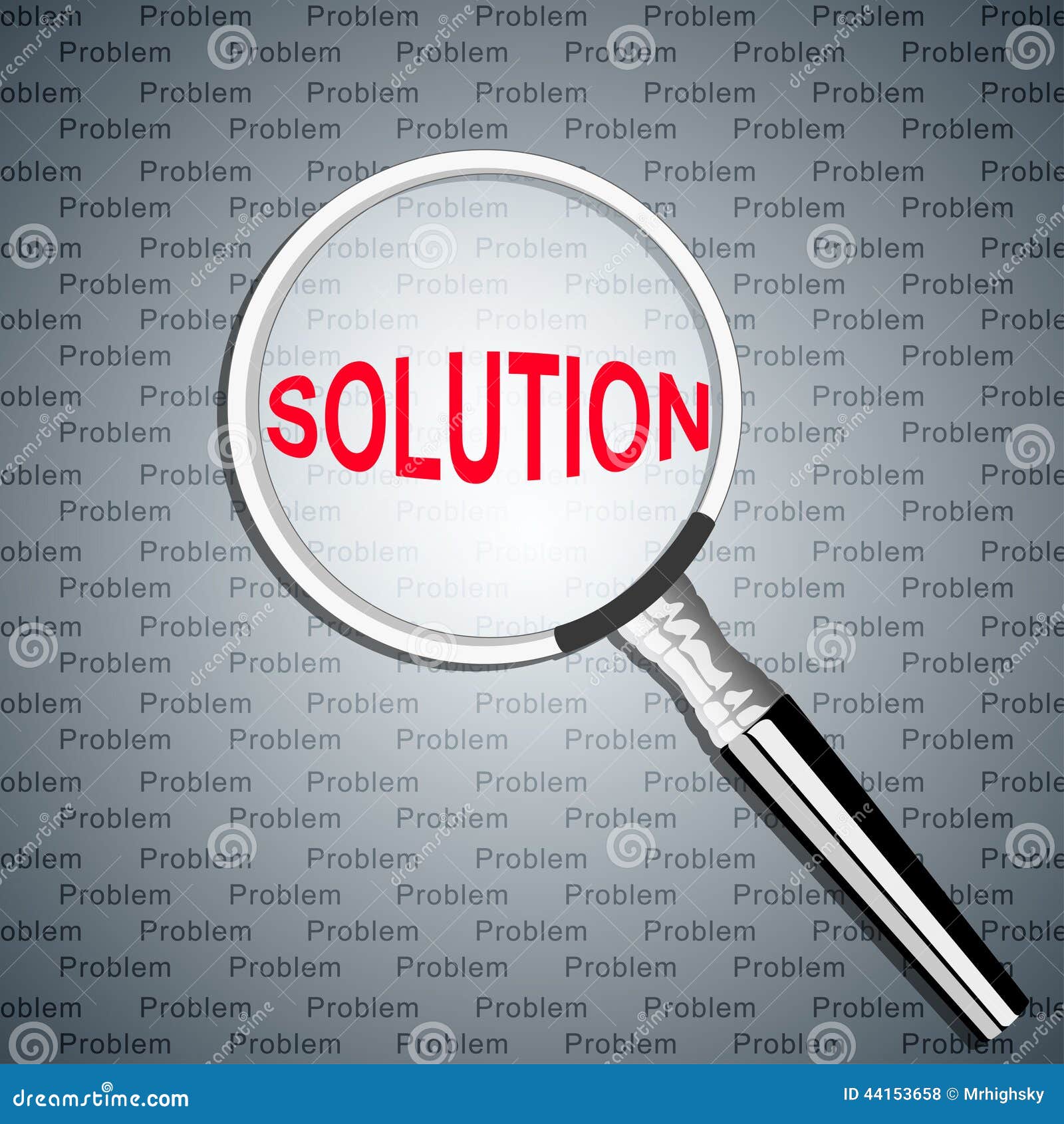 Solution search stock vector. Illustration of cloud, glass - 44153658