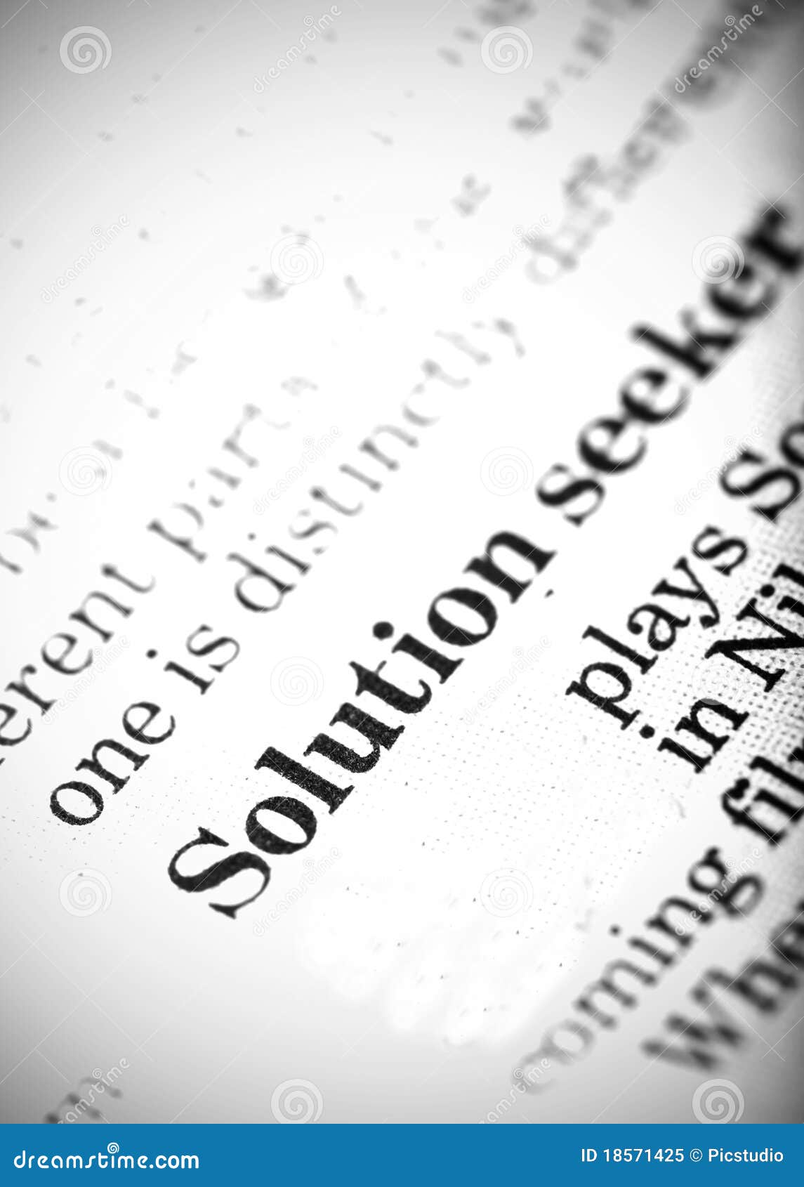 Solution seeker stock image. Image of printed, newspaper - 18571425