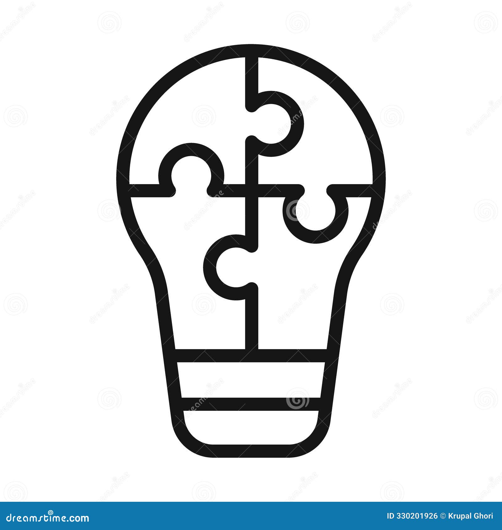 Solution, Solve Icon Black Line Art Vector Logo Stock Illustration ...
