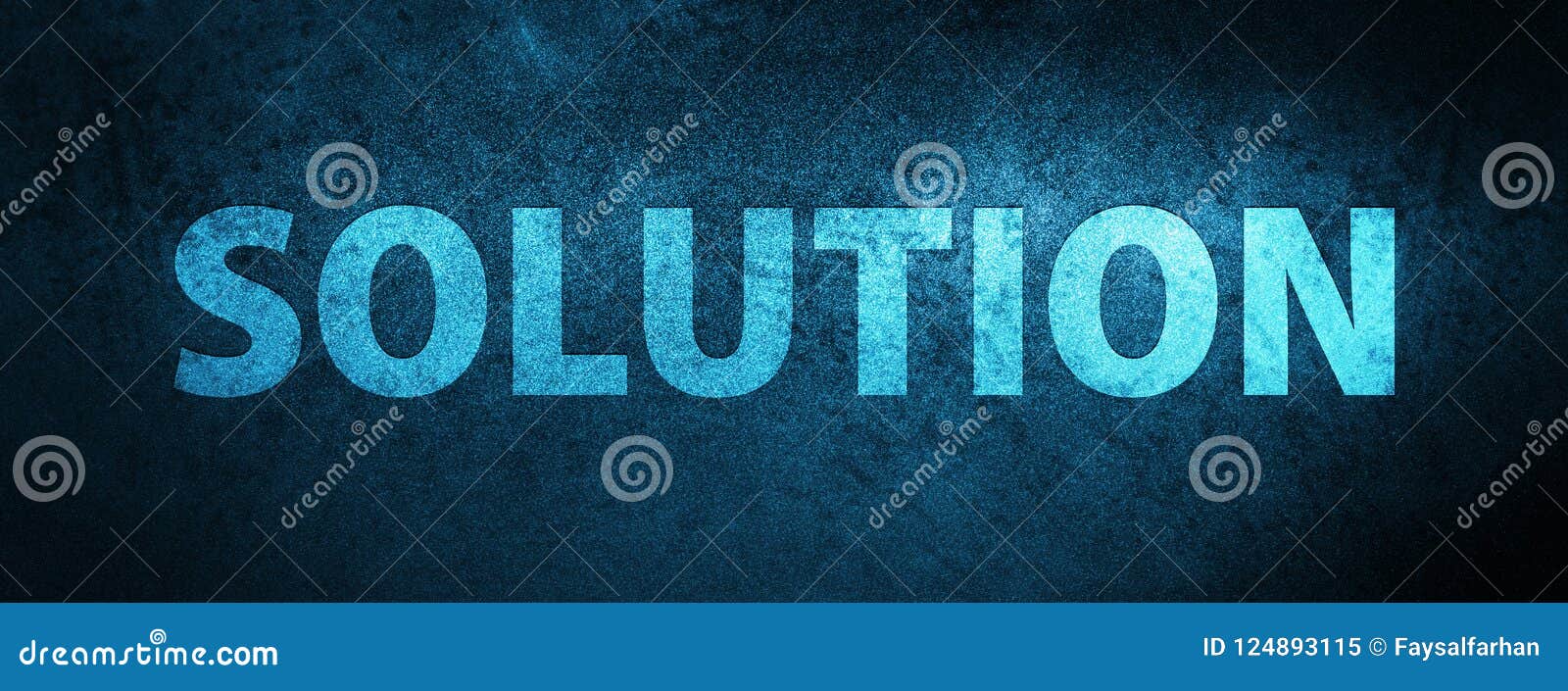 Solution Special Blue Banner Background Stock Illustration ...