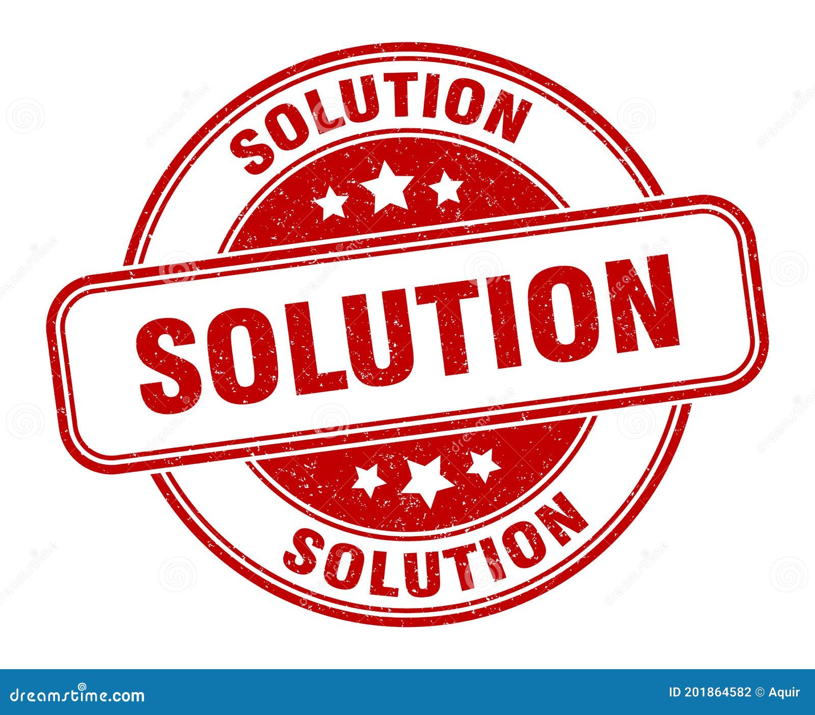 Solution Stamp. Solution Round Grunge Sign Stock Vector - Illustration ...