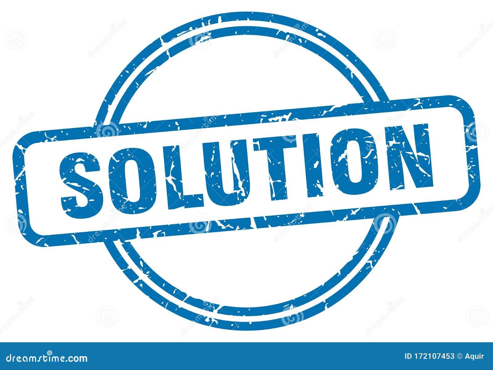 Solution Stamp. Solution Round Grunge Sign Stock Vector - Illustration ...