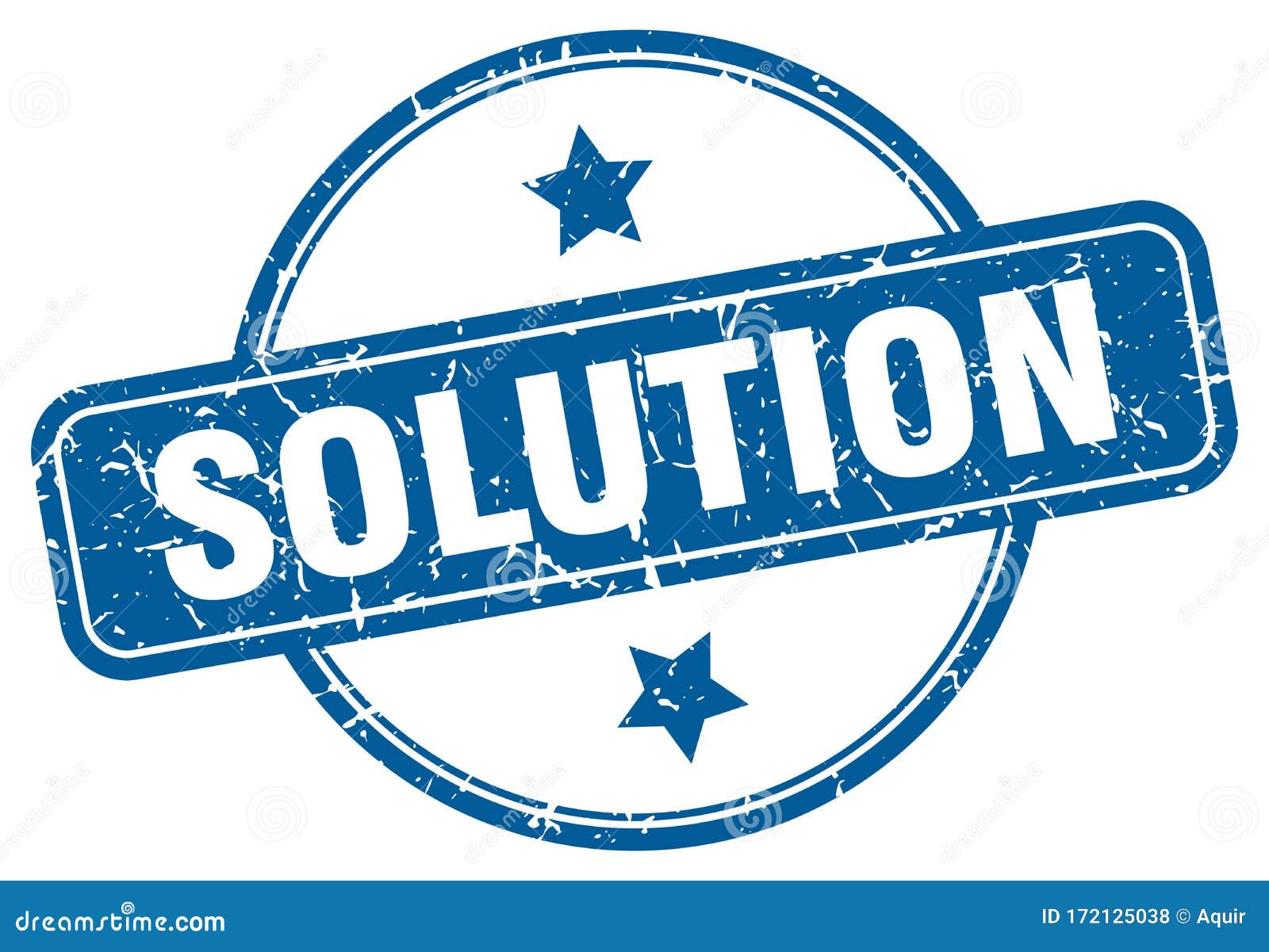 Solution Stamp. Solution Round Grunge Sign Stock Vector - Illustration ...