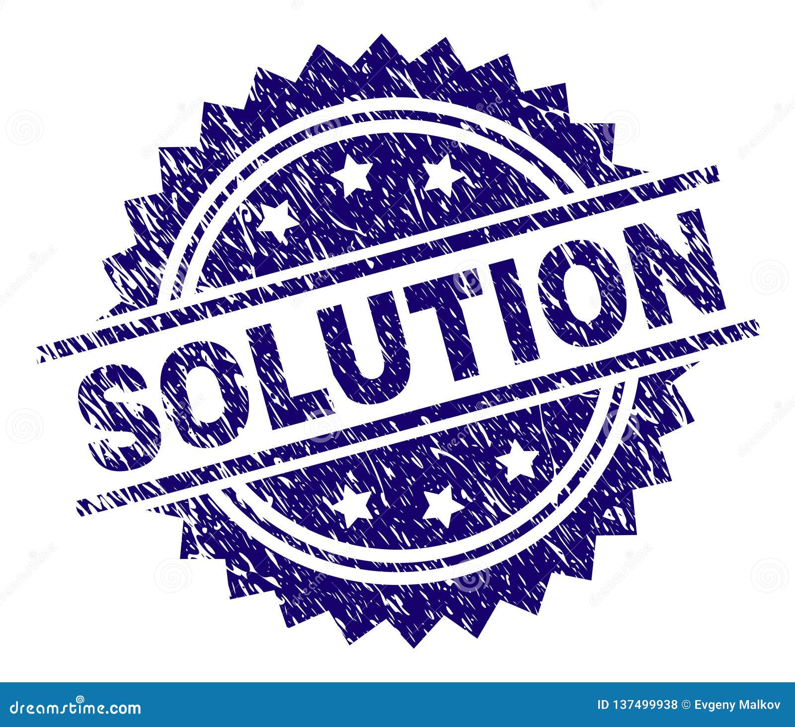 Scratched Textured SOLUTION Stamp Seal Stock Vector - Illustration of ...