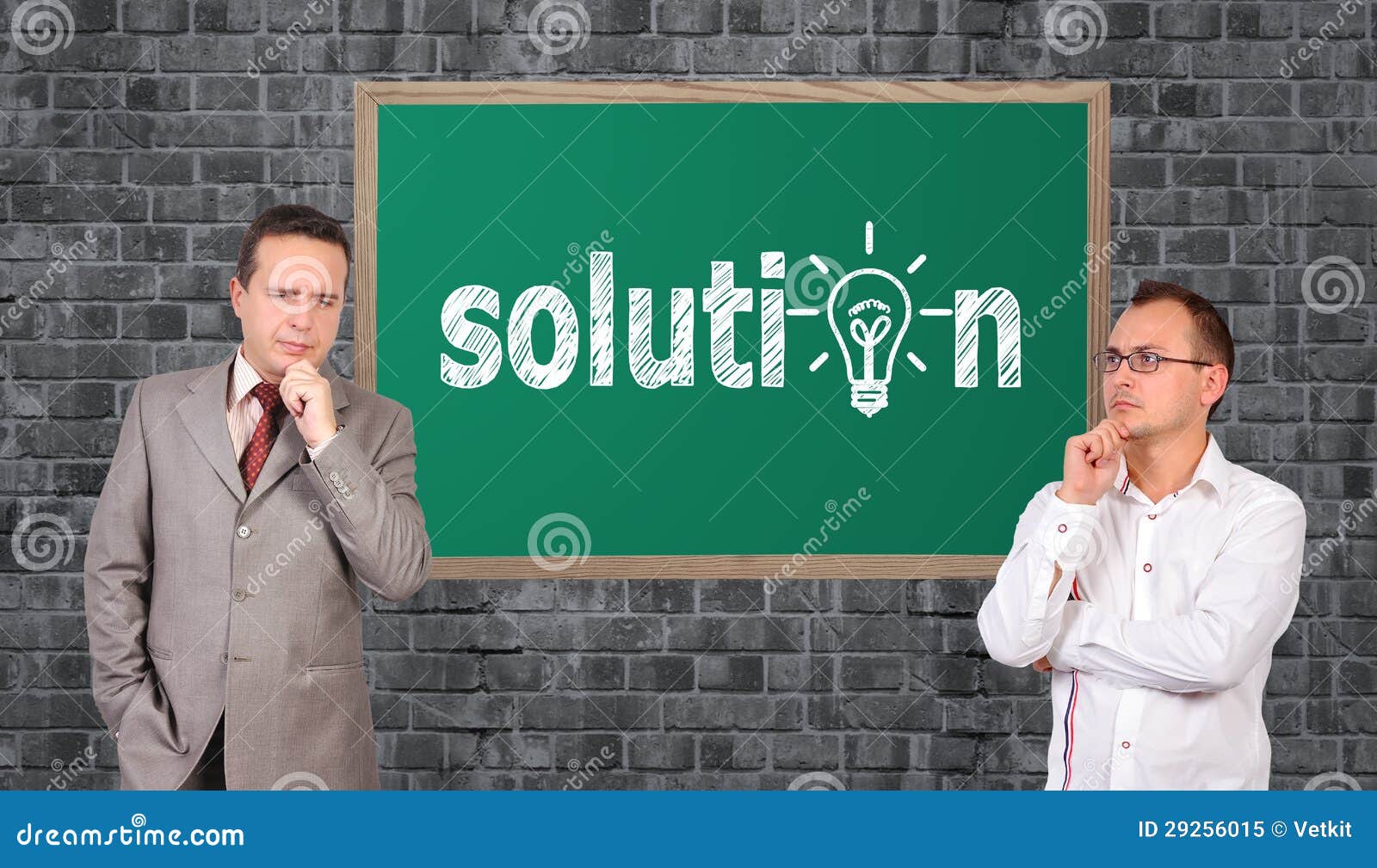Solution symbol on board stock image. Image of concept - 29256015