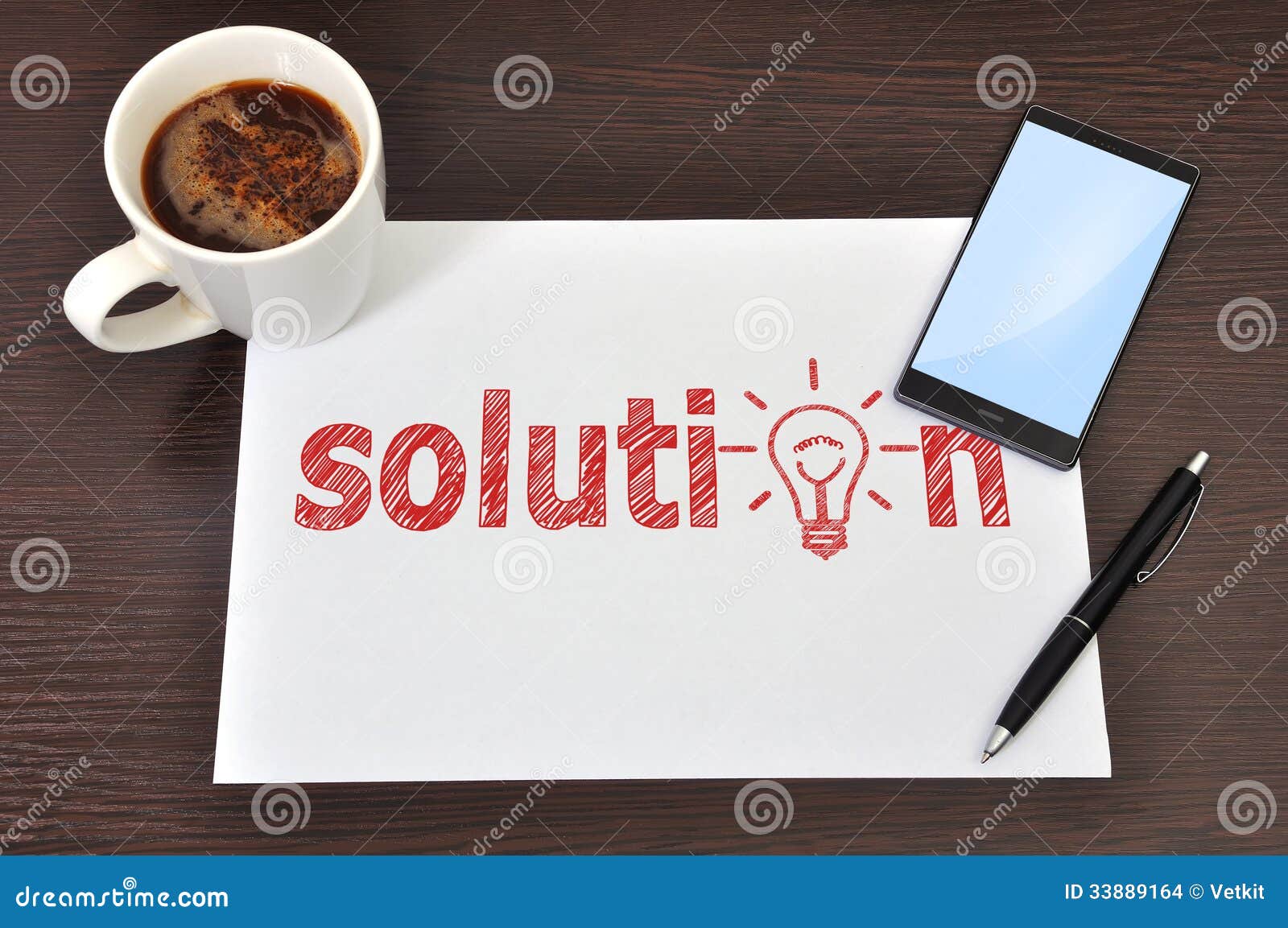Solution symbol stock photo. Image of idea, mobile, solution - 33889164