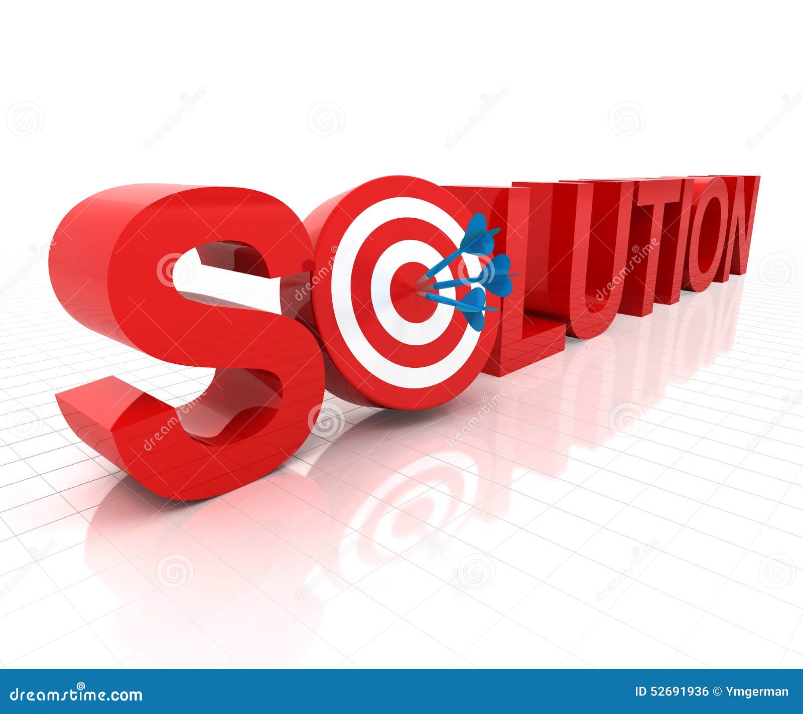Solution with target stock illustration. Illustration of arrow - 52691936