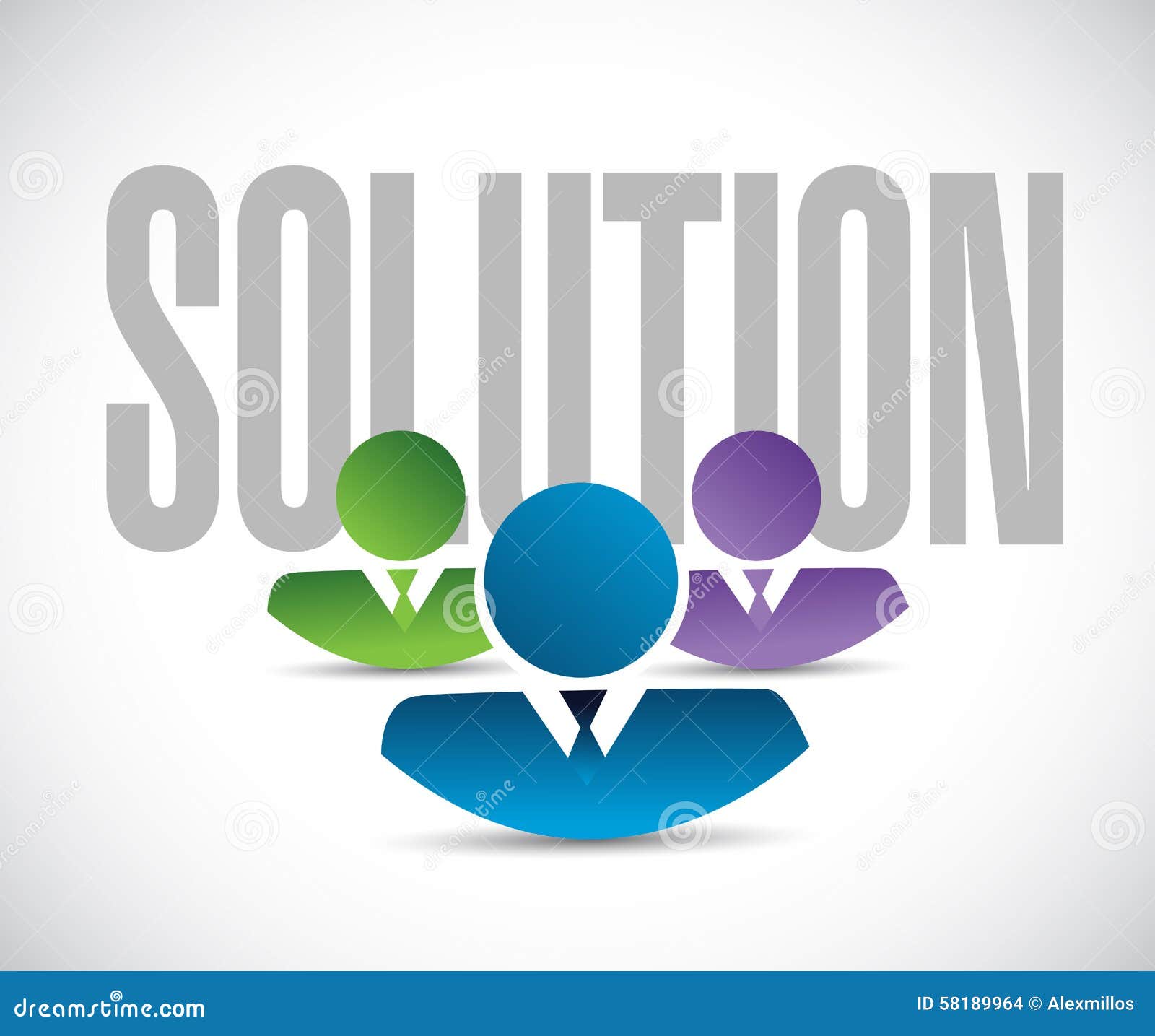 Solution Team Sign Illustration Design Graphic Stock Illustration ...