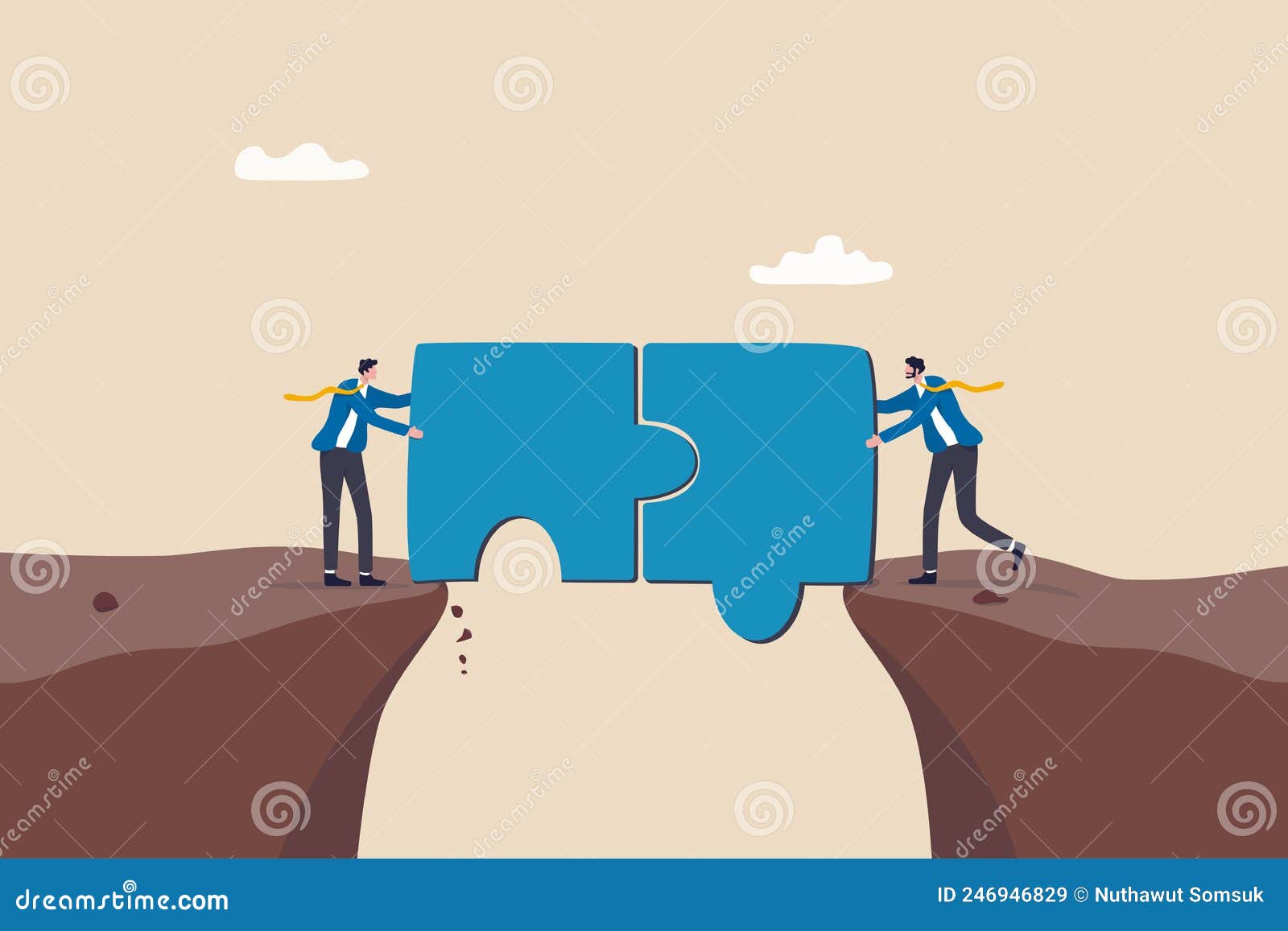 Solution or Teamwork To Solve Problem Together, Cooperation or ...