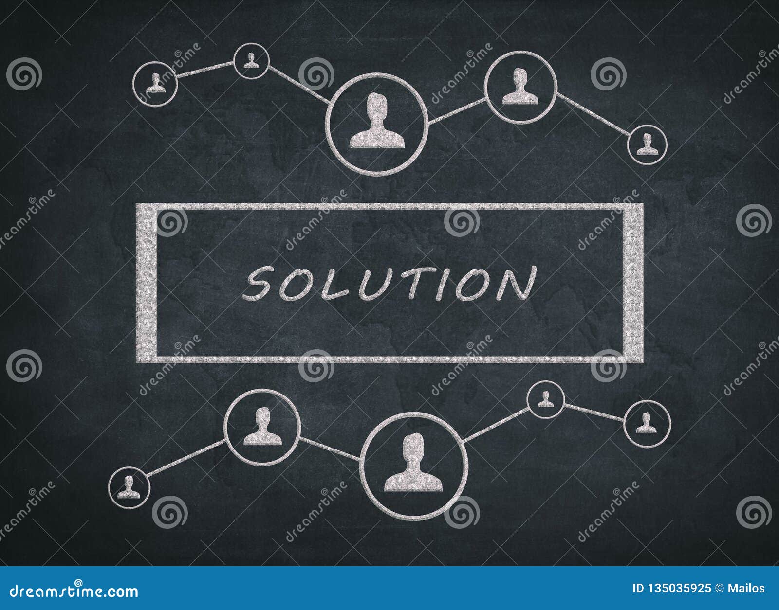 Solution - Text Concept on Blue Background Stock Image - Image of ...