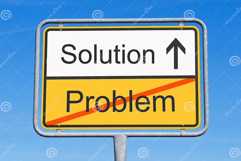 Solution to problem sign stock photo. Image of background - 28214434