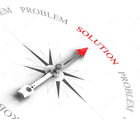 Solution Vs Problem Solving - Business Consulting Stock Illustration ...