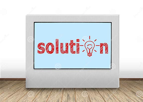 Solution on wall stock photo. Image of research, interior - 34082696