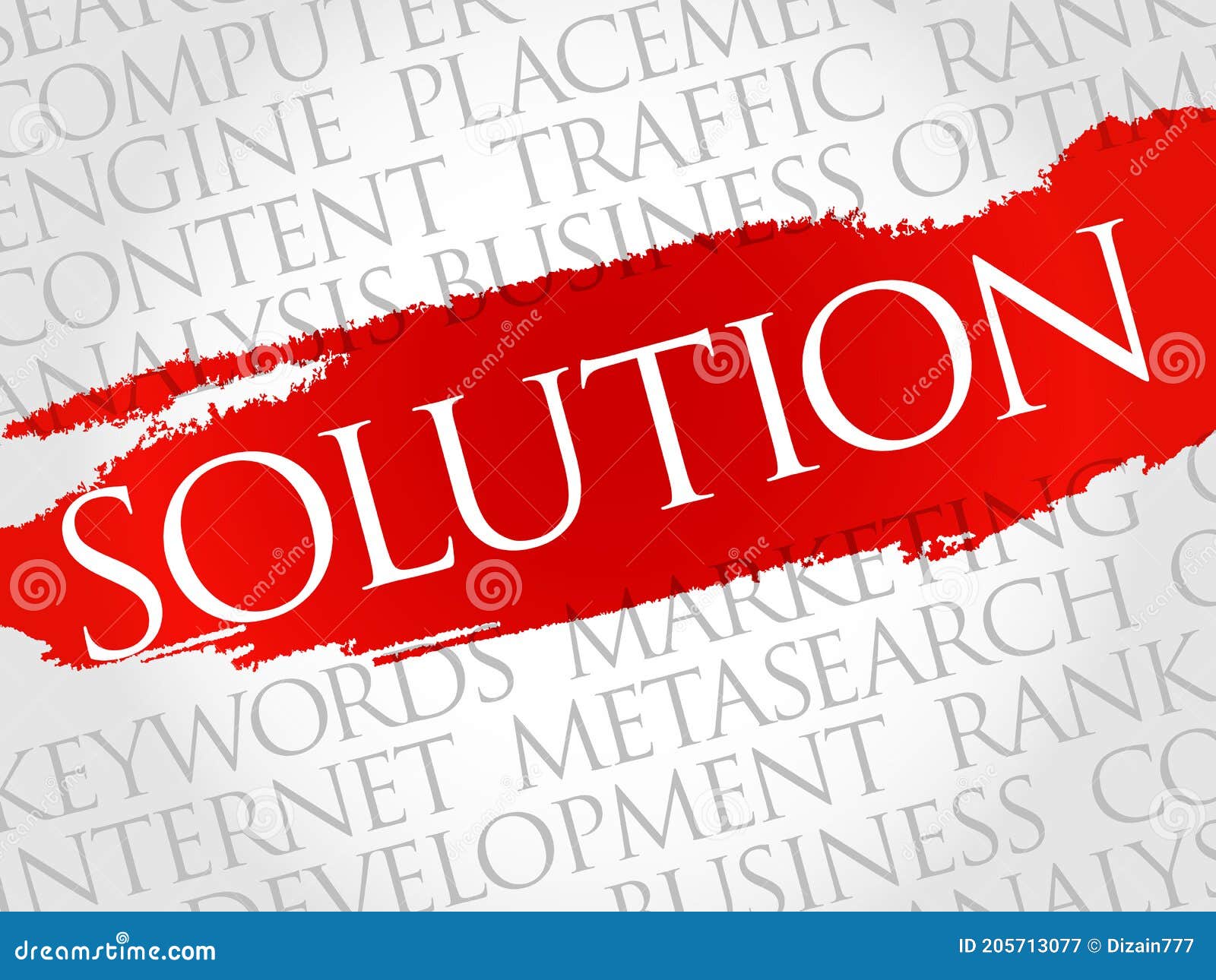 SOLUTION word cloud stock illustration. Illustration of fail - 205713077