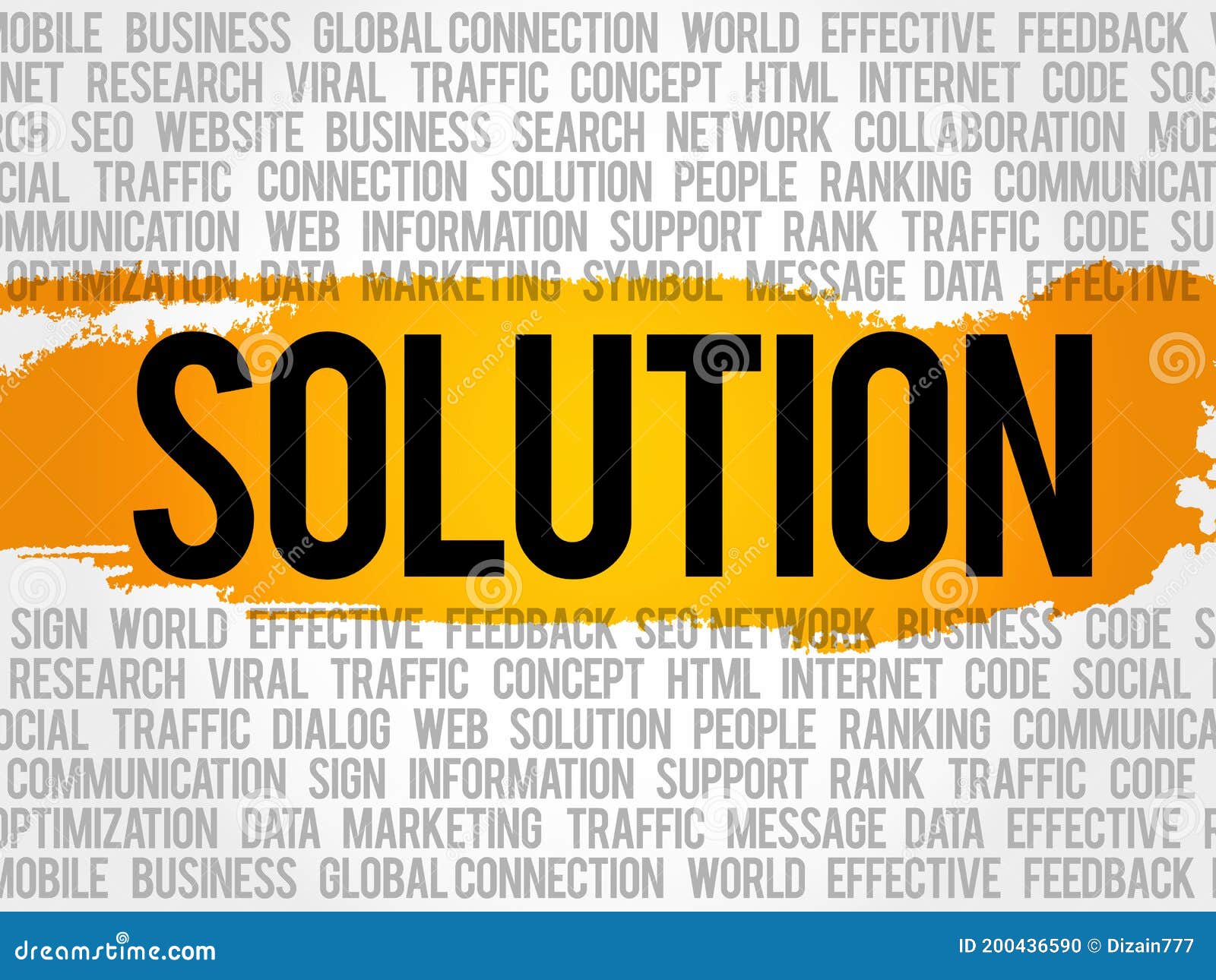 Solution Word Cloud Collage Stock Illustration - Illustration of learn ...