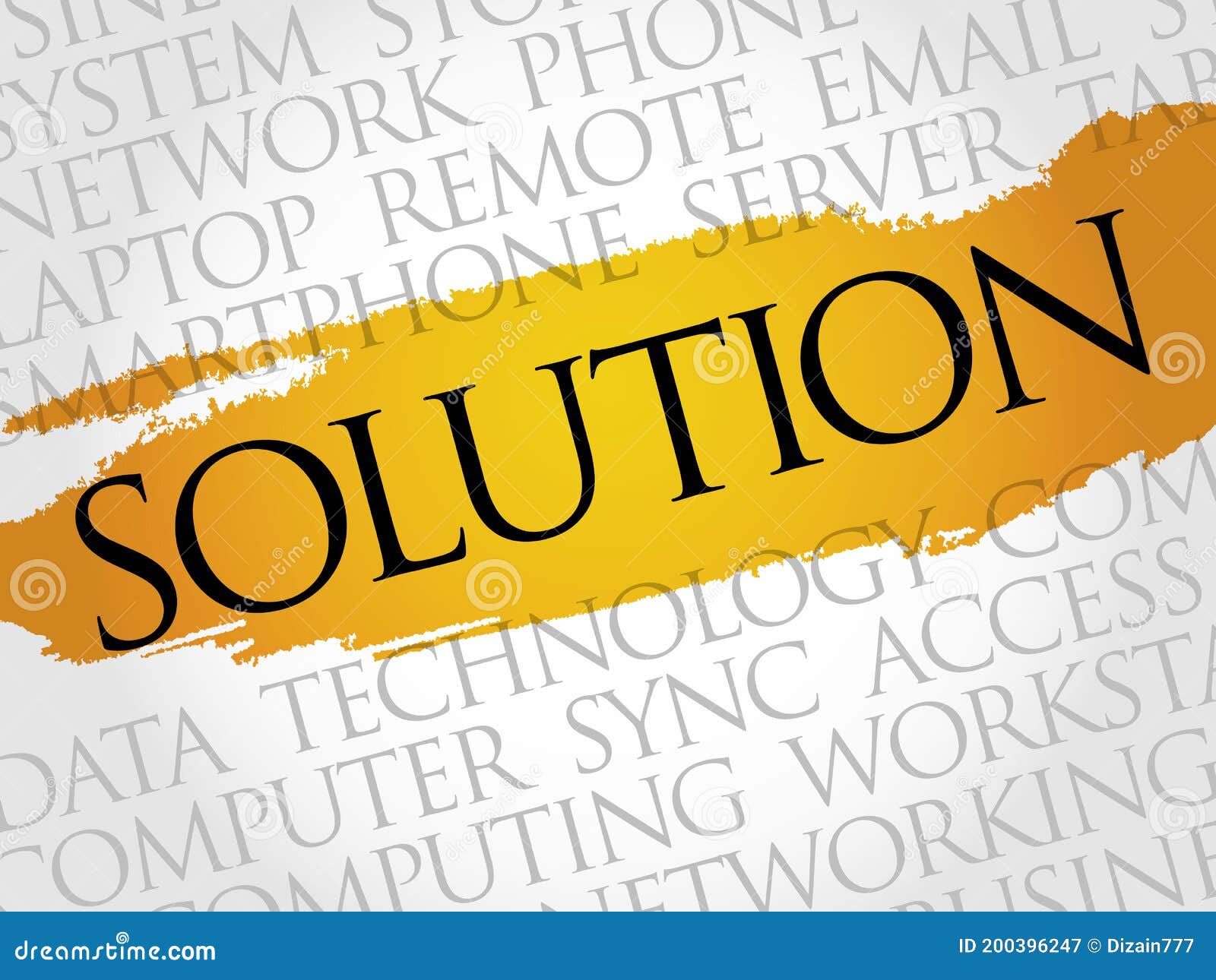 Solution word cloud stock illustration. Illustration of investment ...