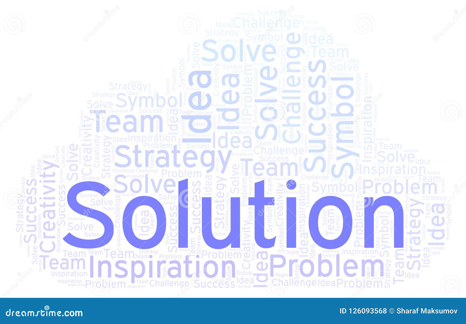 Solution word cloud. stock illustration. Illustration of solution ...
