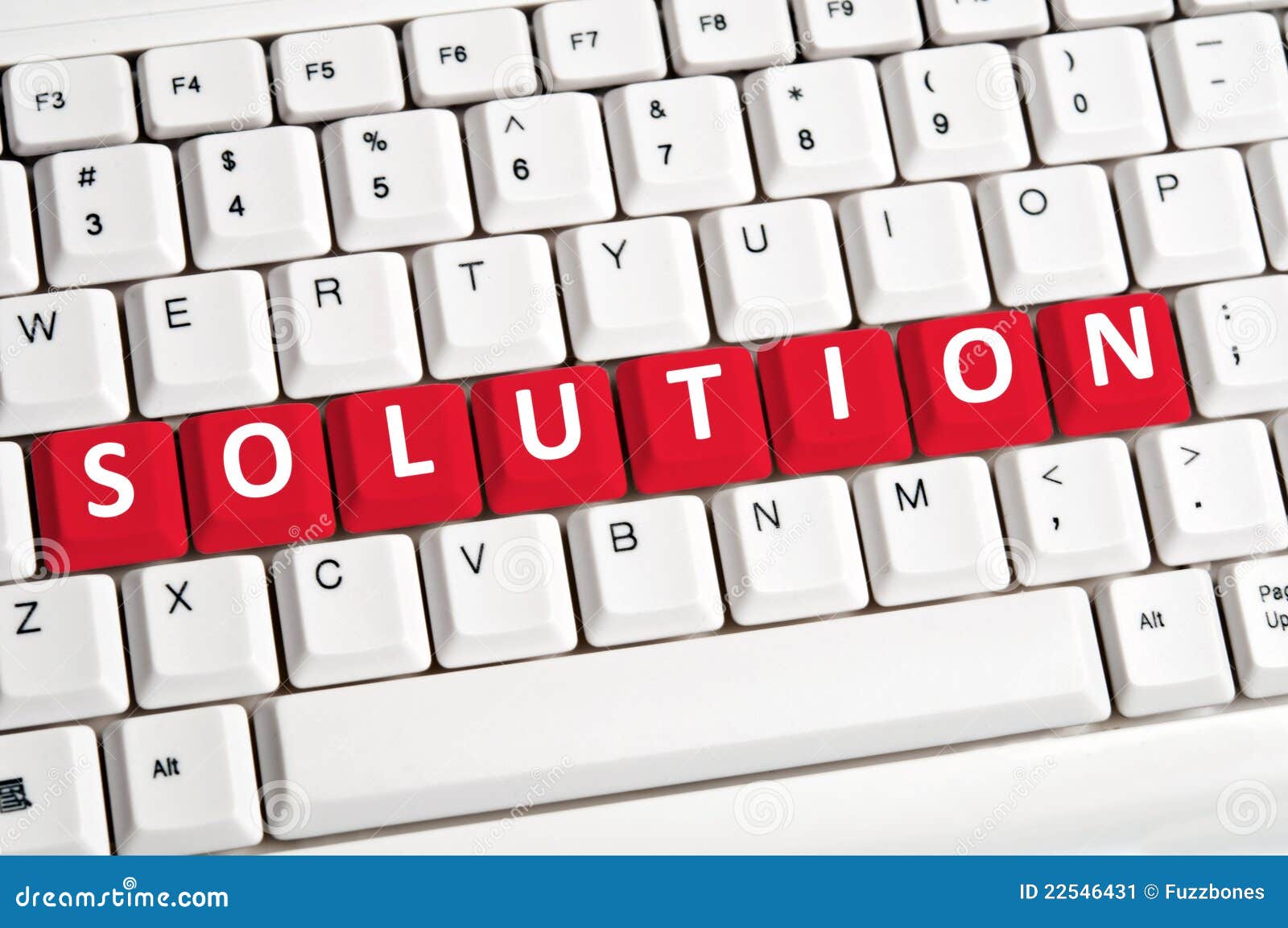 Solution word on keyboard stock image. Image of button - 22546431