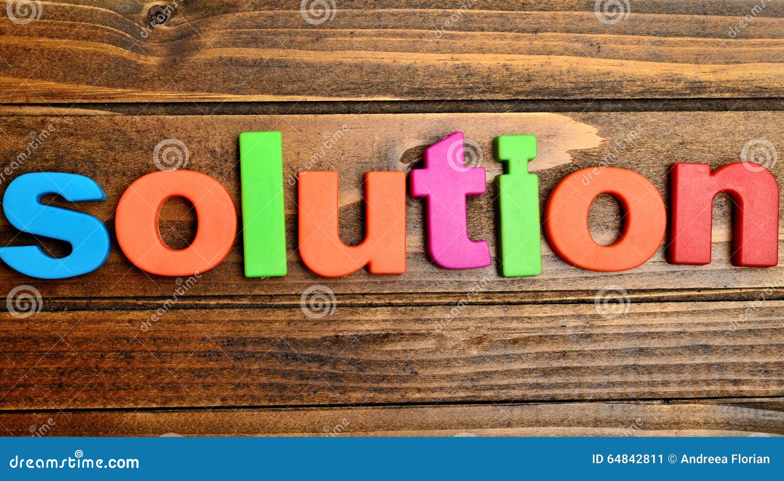 Solution word on table stock image. Image of organization - 64842811