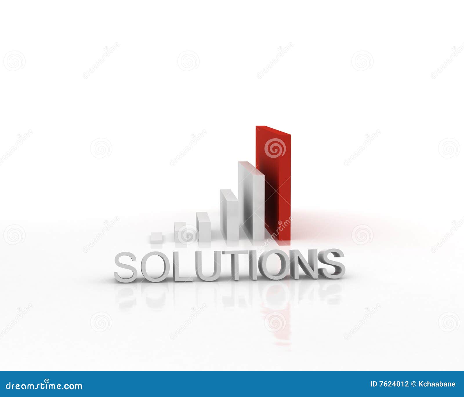 Solutions 3D Bar Graph Royalty-Free Stock Image | CartoonDealer.com ...