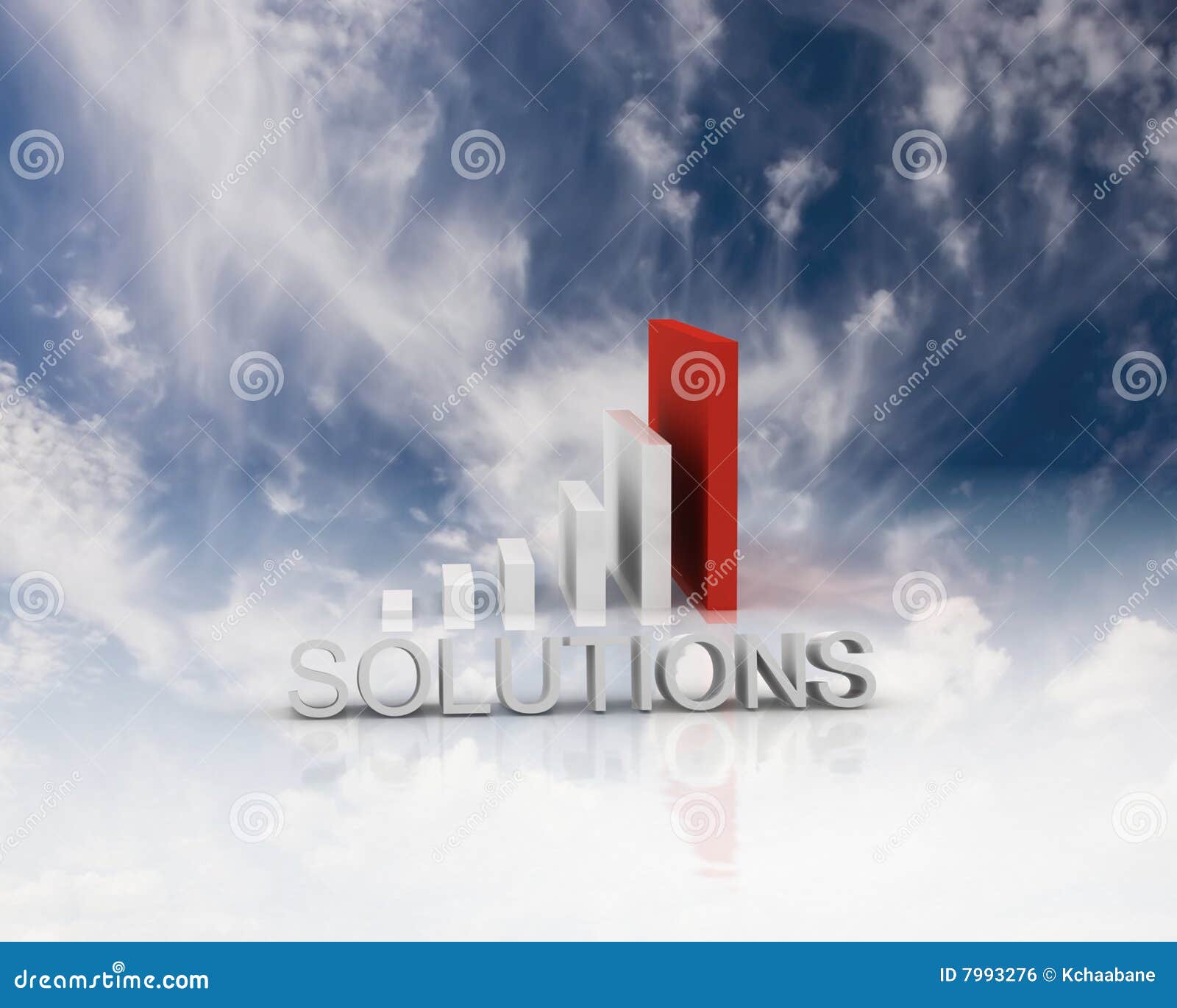 Solutions 3D Bar Graph Royalty-Free Stock Image | CartoonDealer.com ...