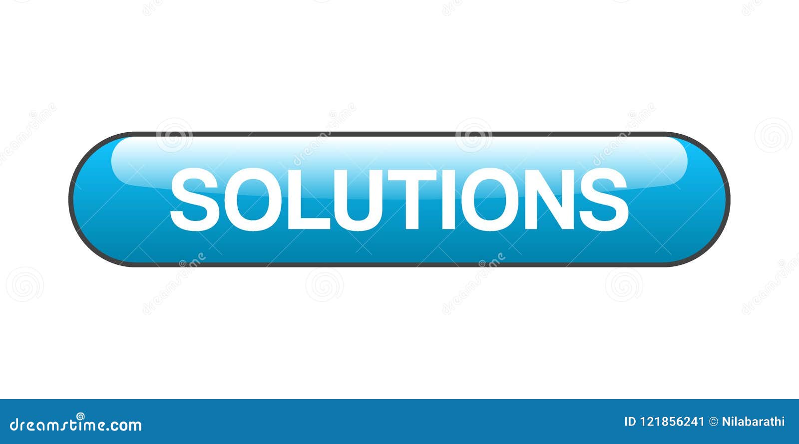 Solutions button stock illustration. Illustration of complicated ...