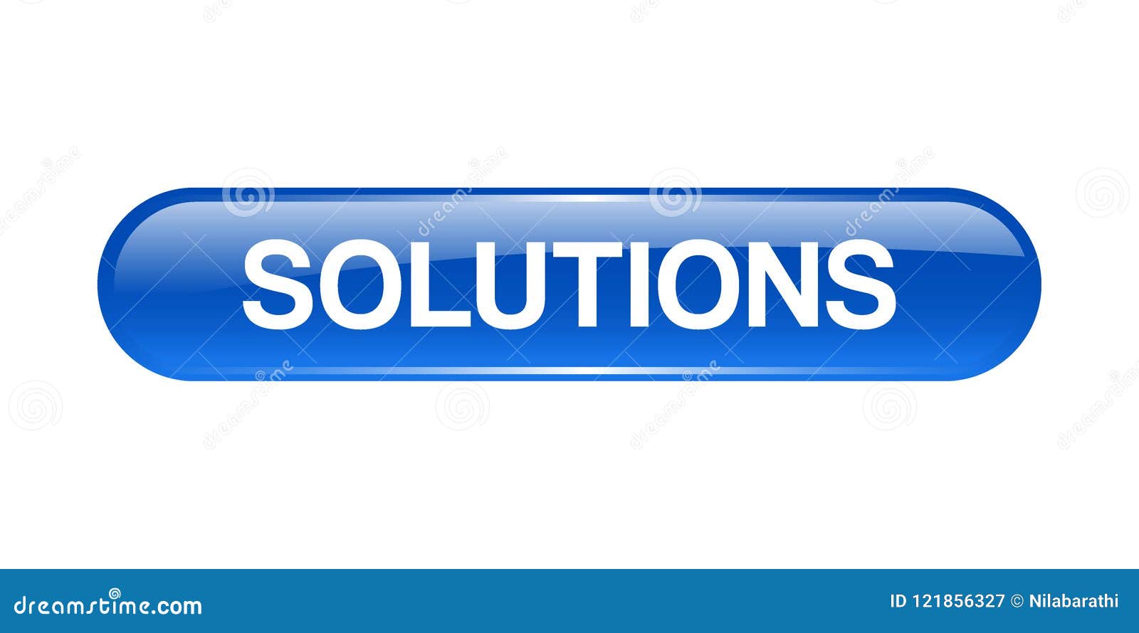 Solutions button stock illustration. Illustration of achieve - 121856327