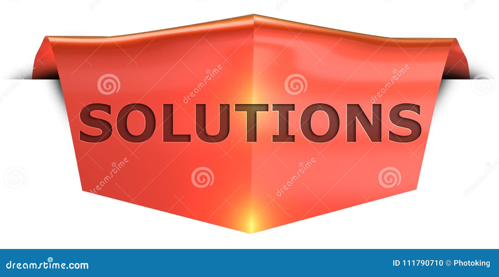 Banner solutions stock illustration. Illustration of inspiration ...