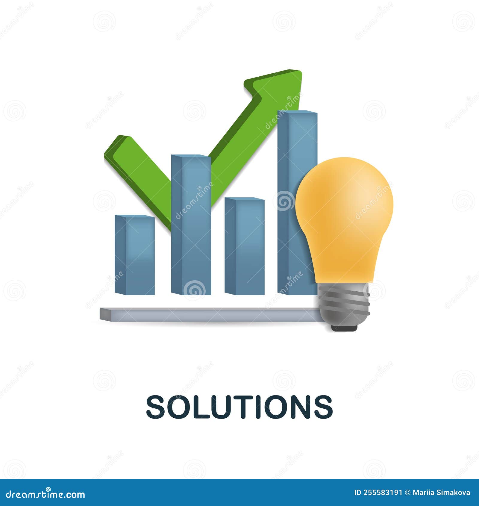 Solutions Icon. 3d Illustration From Brain Procces Collection. Creative ...