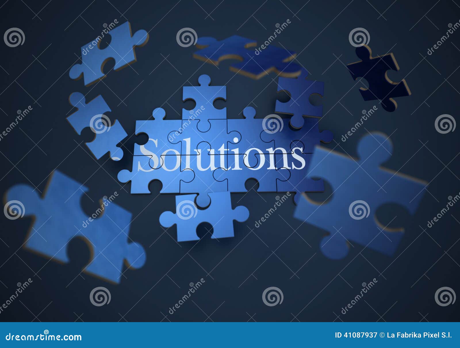 Solutions jigsaw puzzle stock illustration. Illustration of puzzle ...