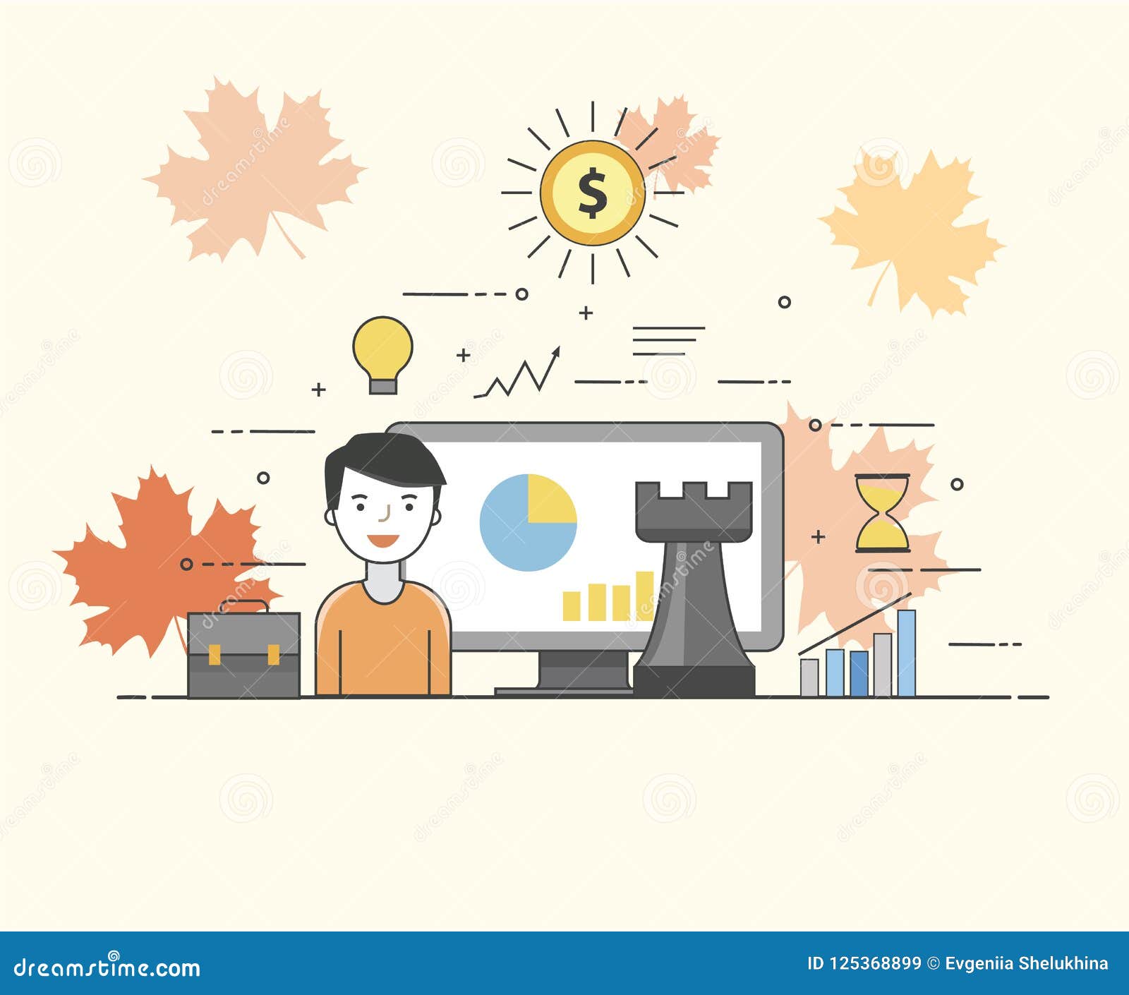 It Solutions. Smart Technologies. Charts and Diagrams. Happy User Stock ...