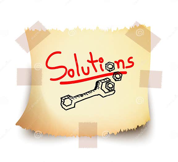 Solutions, Vector stock vector. Illustration of business - 35427288