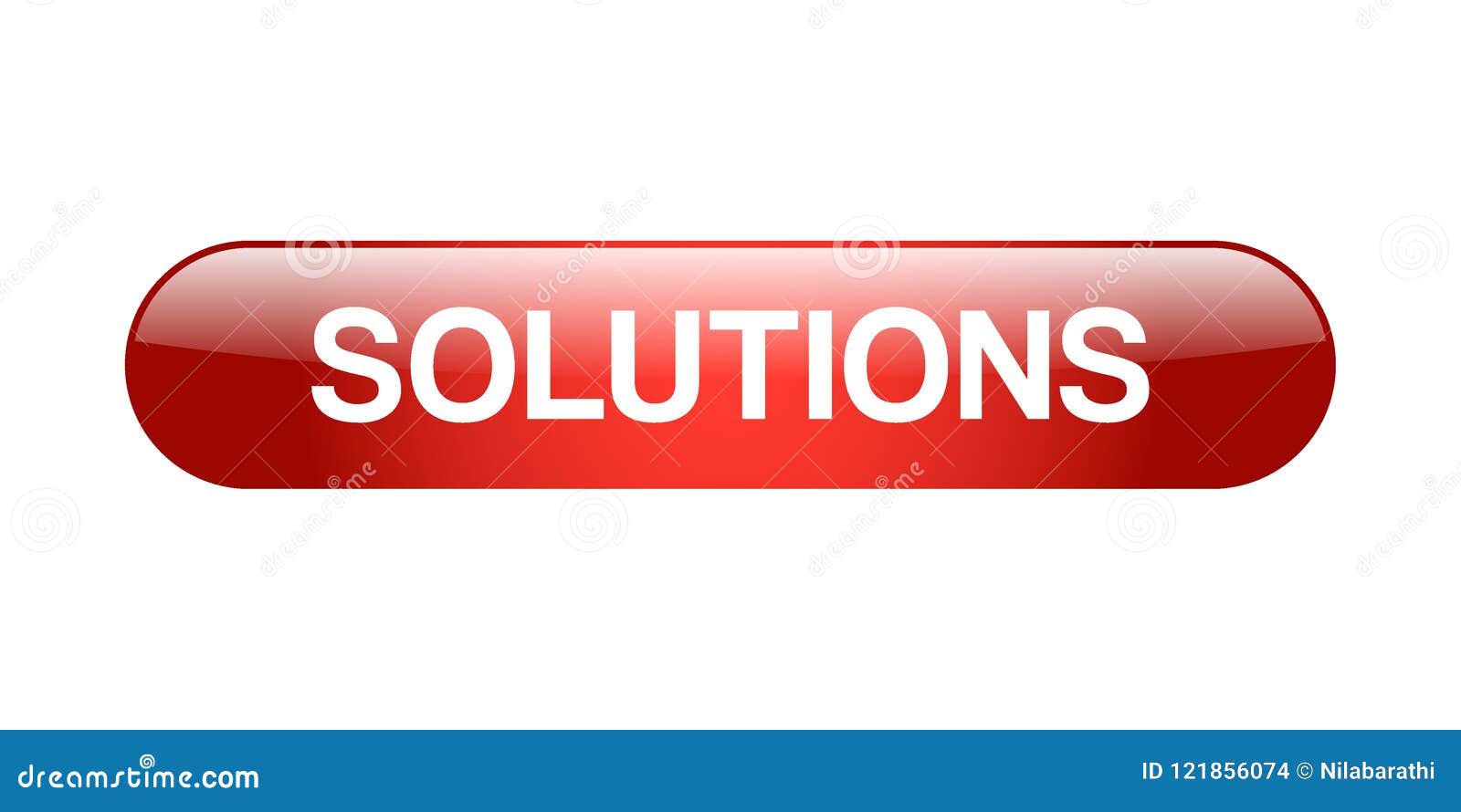 Solutions button stock illustration. Illustration of button - 121856074