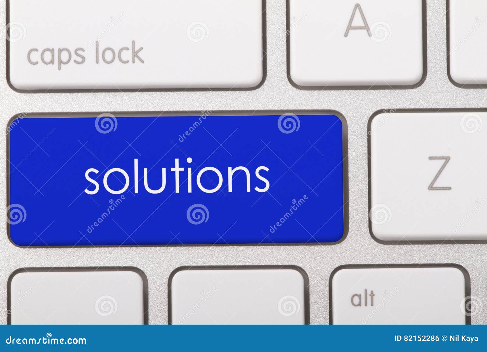 Solutions Word on Keyboard. Stock Photo - Image of office, manual: 82152286