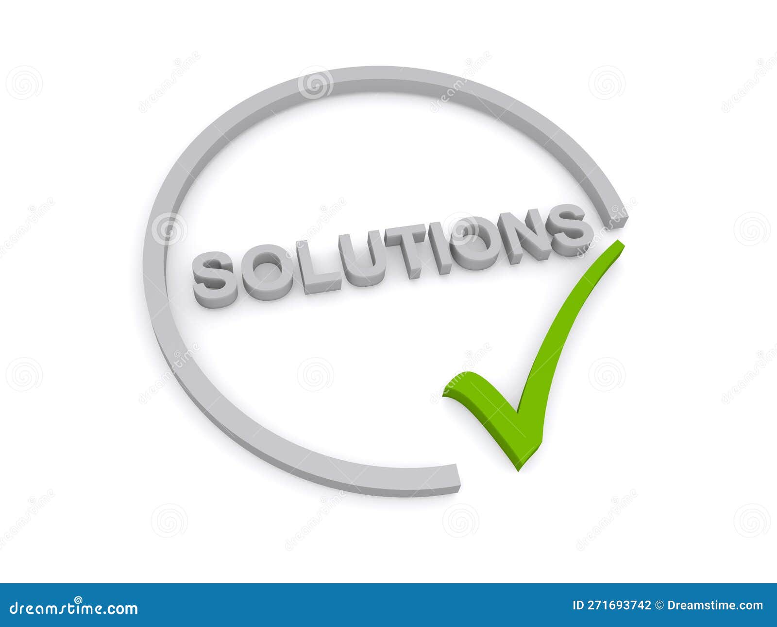 Solutions word on white stock illustration. Illustration of innovation ...