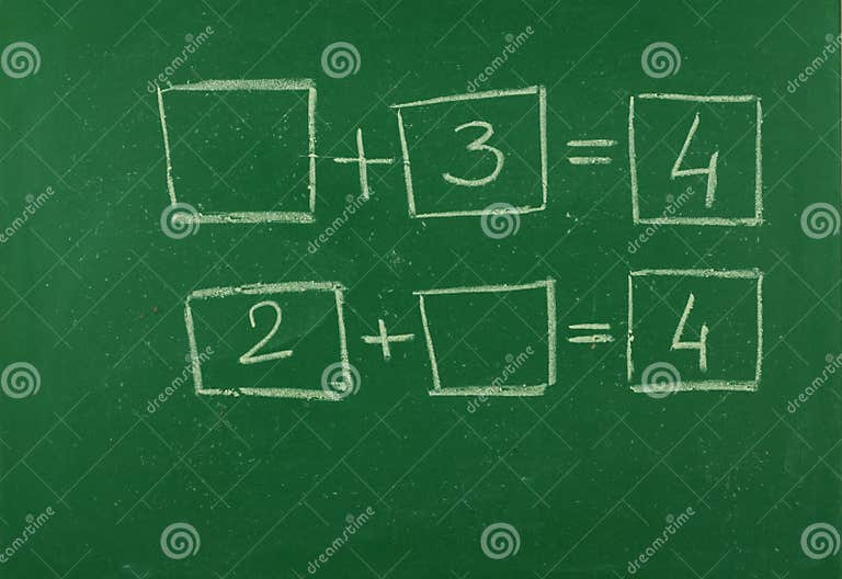 Solve the math problem. stock photo. Image of number - 215161834