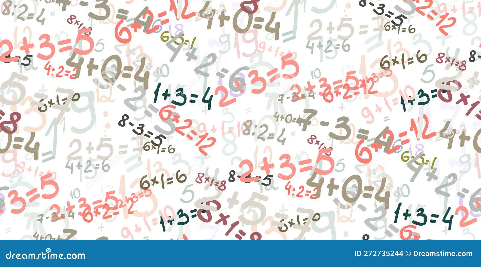 Solve Mathematics Examples Seamless Pattern Stock Illustration ...