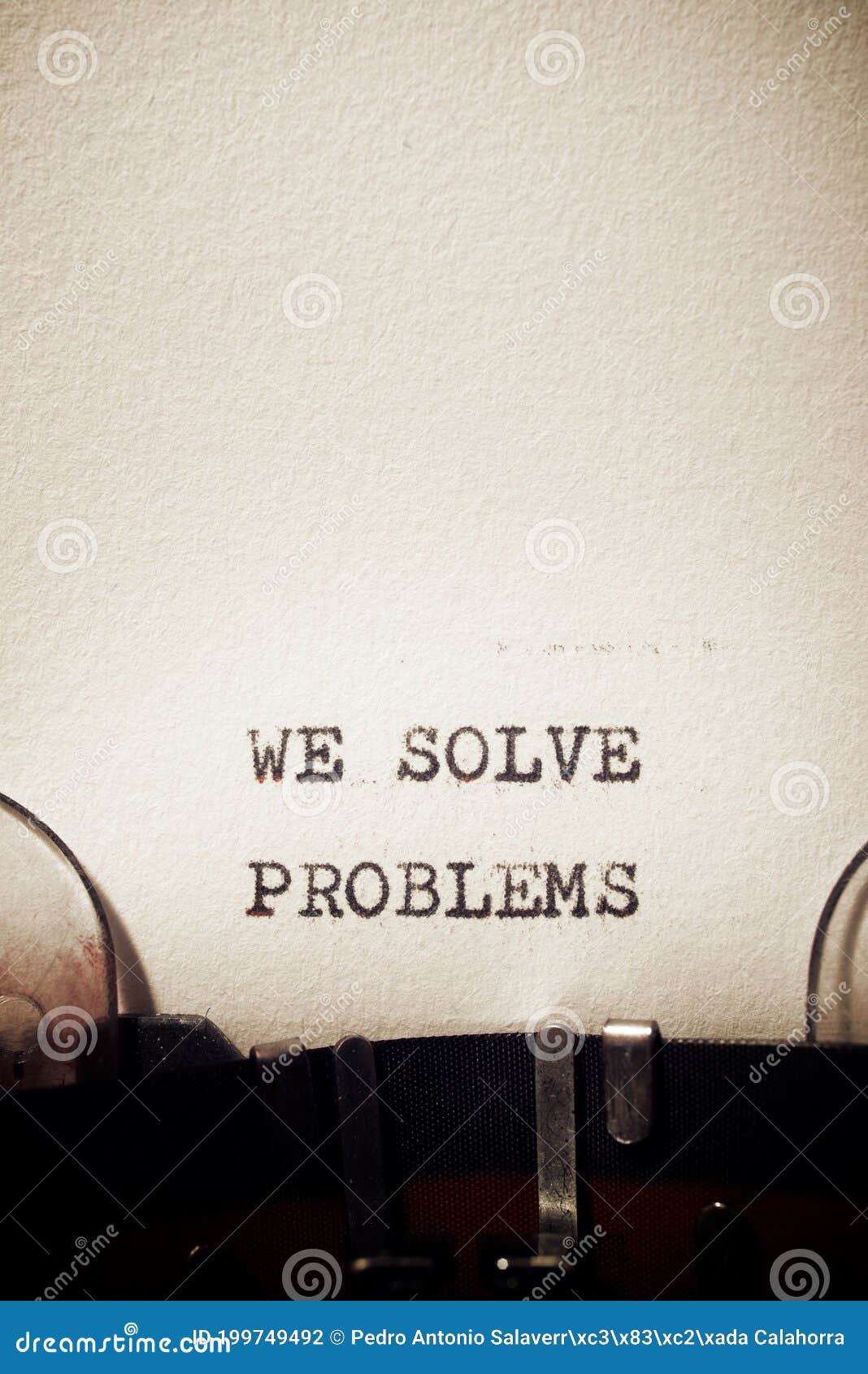 We solve problems phrase stock photo. Image of texture - 199749492