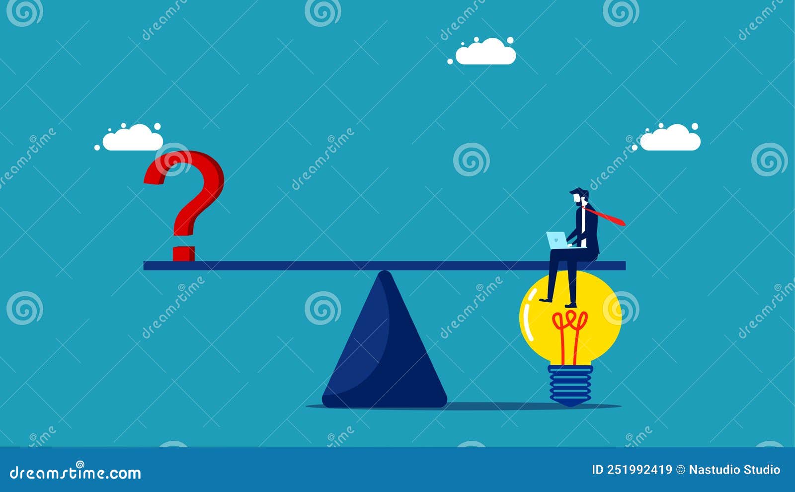 Solve Problems at Work. Businessmen Use Ideas To Solve Problems Stock ...