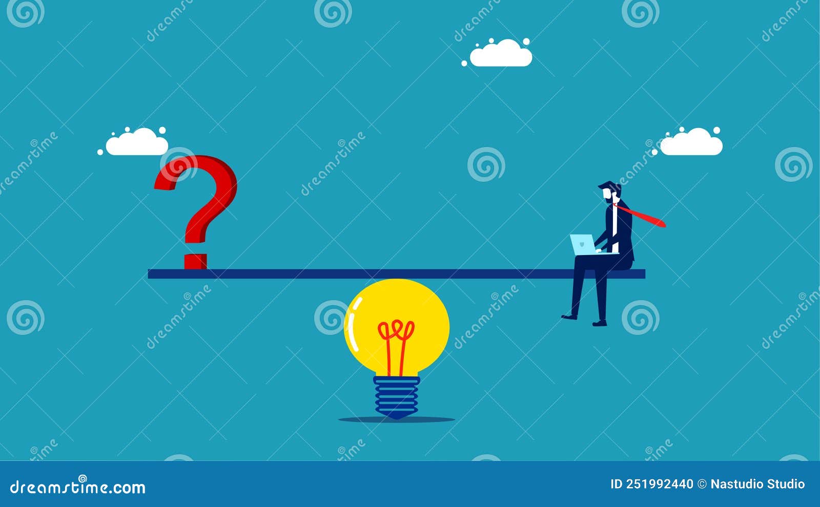 Solve Problems at Work. Businessmen Use Ideas To Solve Problems Stock ...