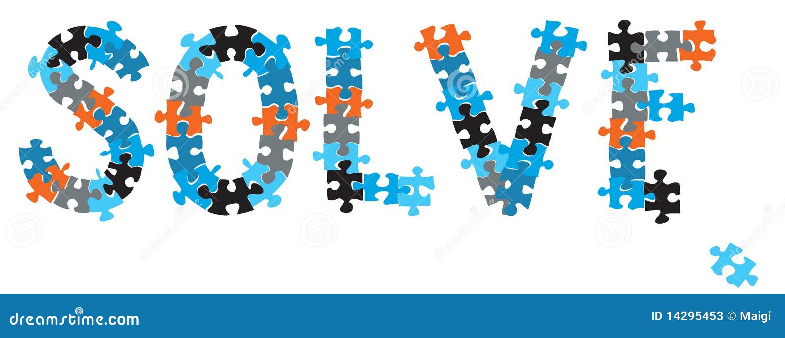 Solve puzzle stock illustration. Illustration of concept - 14295453